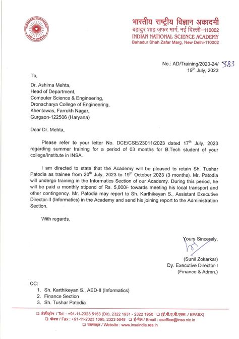 Tushar Patodia On Linkedin Training Opportunity Community Team Insa Development Learning