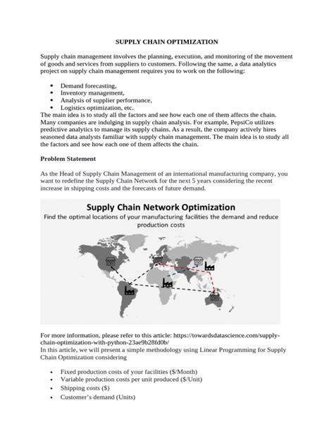 Supply Chain Optimization Pdf