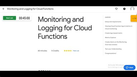 Monitoring And Logging For Cloud Functions Qwiklabs Gsp092 Teched