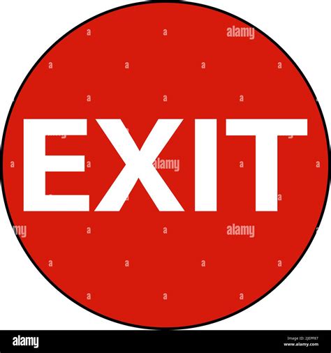 Exit Floor Sign On White Background Stock Vector Image Art Alamy