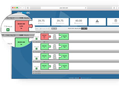 simple web based employee time tracking timetrakgo