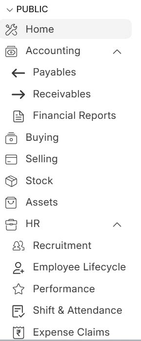Custom Menu Sidebar Erpnext Frappe Forum