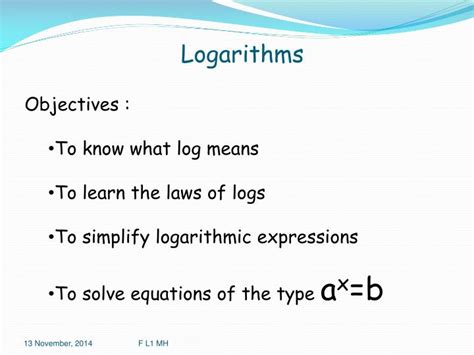 Ppt Logarithms Powerpoint Presentation Free Download Id6559310
