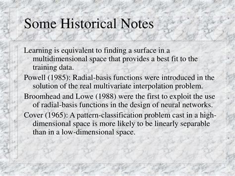 Ppt 2806 Neural Computation Radial Basis Function Networks Lecture 5