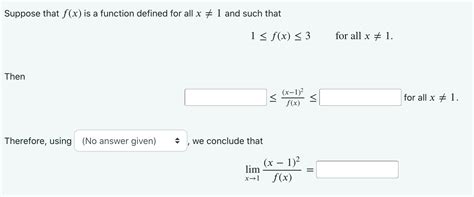 Solved Suppose That F X Is A Function Defined For All X1 Chegg Com