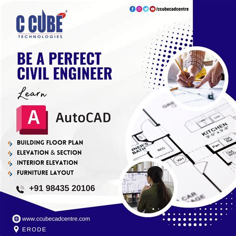 C Cube Cad Centre On Linkedin Autocad Civilengineering Engineeringdesign Cadtraining Erode…