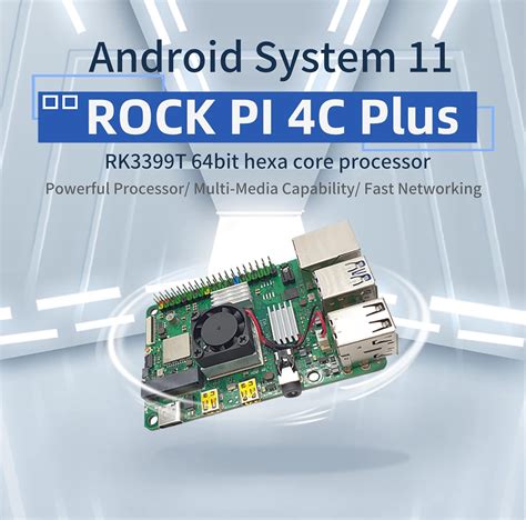 ایگرد قیمت و خرید Rock Pi 4c Plus Rk3399 T Single Board Computer Lpddr4 4gb Support Android 11
