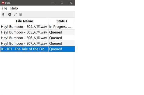Buzz 071 Doesnt Work，staying In Progress All The Time With Nothing Srt Files Genarated · Issue