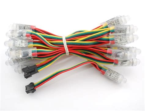 BACK IN STOCK 12mm Diffused Digital RGB LED Pixels Strand Of 25 WS2801 Adafruit