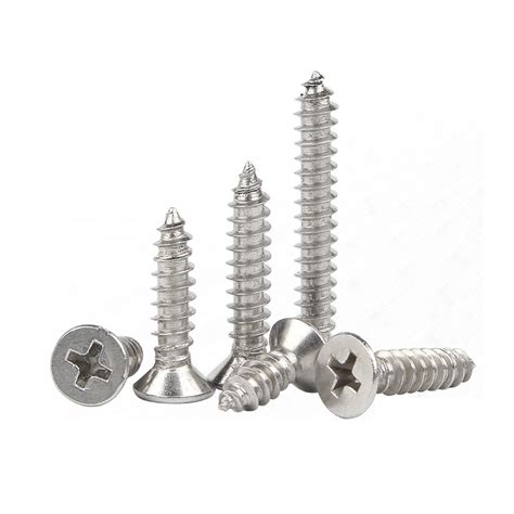 Stainless Steel Flat Head Self Tapping Screws Bolts Nuts Screws