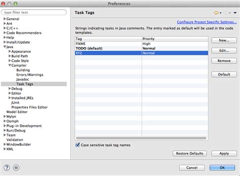 Add Titled Marker In Eclipse Stack Overflow