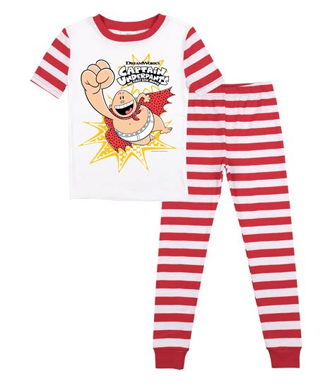 Captain Underpants Superhero Pose Short Sleeve Shirt And Red And White