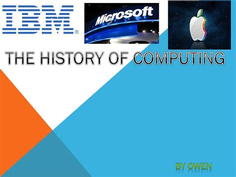 PPT THE HISTORY OF COMPUTING PowerPoint Presentation Free Download ID 2120259