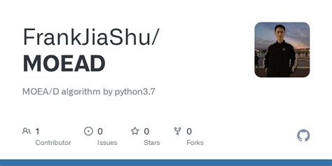 Github Frankjiashumoead Moead Algorithm By Python37