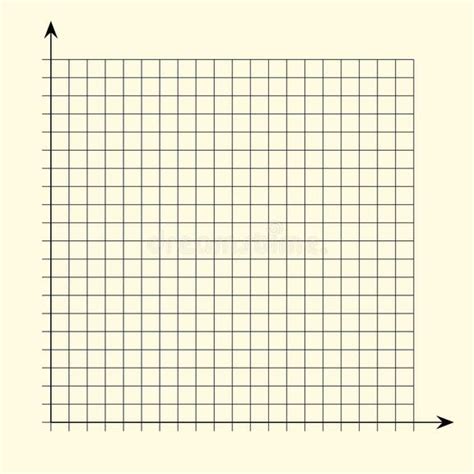 Grid Paper Mathematical Graph Cartesian Coordinate System With X Axis