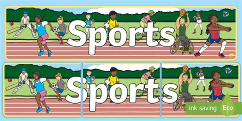 Printable Sports Banner Sports Banner For Schools