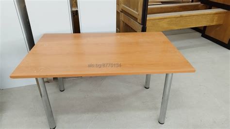 Маса с 4 хромирани крака офис маса 90 140см Маса Мебели за дома и офиса София Продав