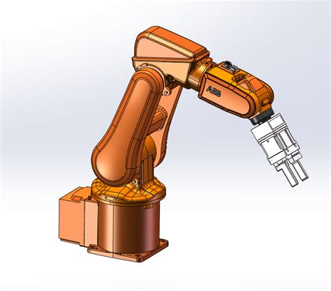 IRB120机器人 夹具 SOLIDWORKS 2022 模型图纸下载 懒石网
