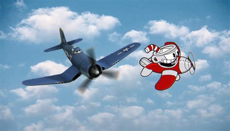 Cuphead And Skipper Flying By Sanford22 On Deviantart
