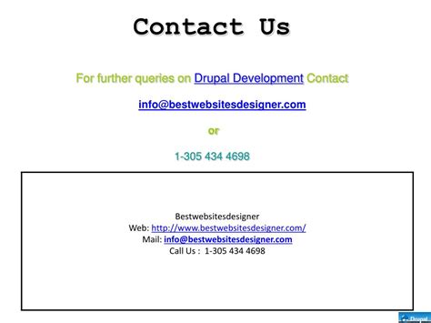 ppt drupal development and customization powerpoint presentation