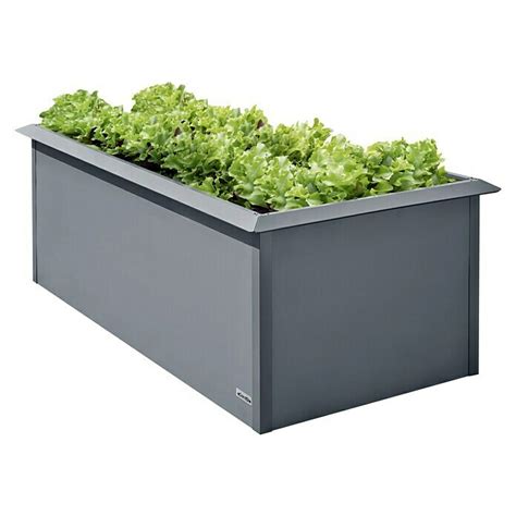 Gardol Hochbeet Doppelwandig 200 X 100 X 76 Cm Stahl Anthrazit