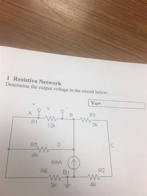Solved Determine The Output Voltage In The Circuit Below