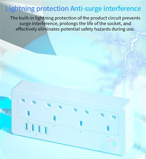 Smart App Power Strip Socket Remote Control Smart Plug Tuya Smart Wifi Wall Plug Socket