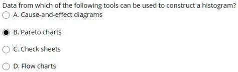 Data From Which Of The Following Tools Can Be Used To Construct A Histogram A Cause And Effect