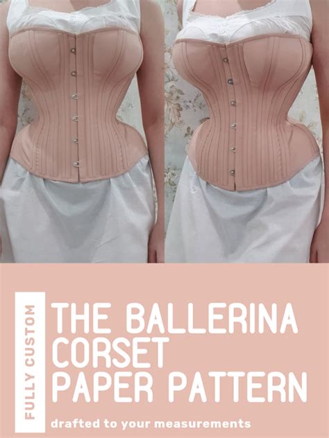 Custom Paper Pattern The Ballerina Victorian Corset The Boudoir Key