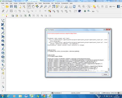 Erro De Execução Do Código Python Traceback · Issue 19528 · Qgisqgis