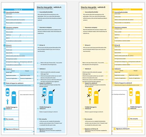 Form Design Accident Statement Behance