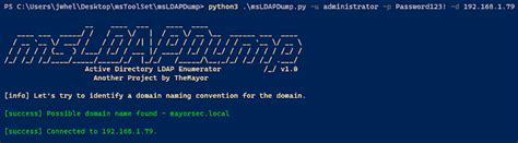Msldapdump Ldap Enumeration Tool Msldapdump Ldap Enumeration Tool