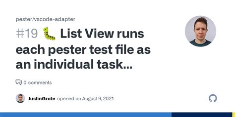 🐛 List View Runs Each Pester Test File As An Individual Task Execution
