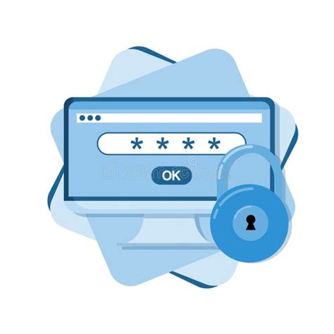Security Using Encryption Stock Vector Illustration Of Encrypted