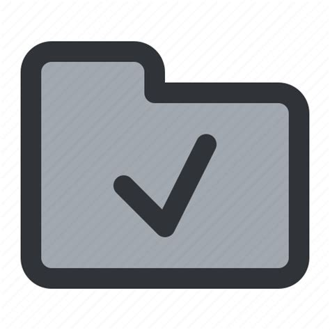 Check Files Folder Storage Verified Documents Icon Download On