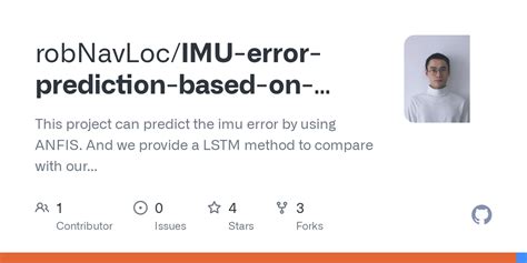 GitHub RobNavLoc IMU Error Prediction Based On ANFIS This Project
