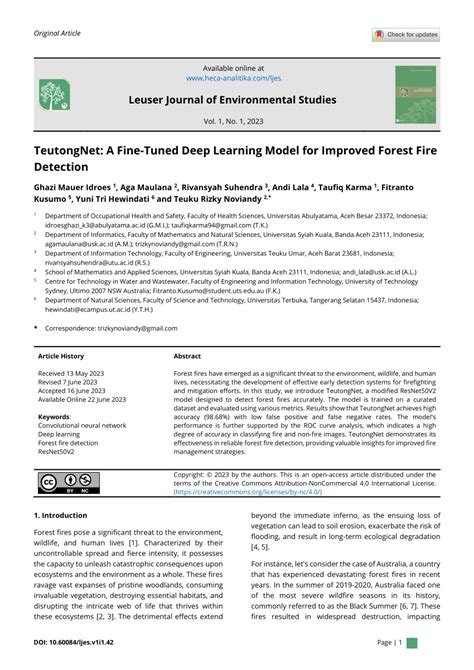 Pdf Teutongnet A Fine Tuned Deep Learning Model For Improved Forest Fire Detection