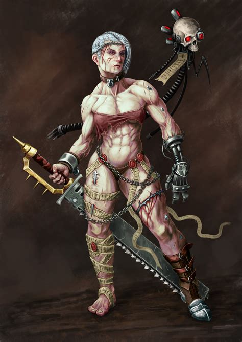 Artstation Battle Sister Repentia Jaime Dávila Warhammer 40000