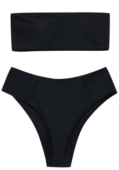 Swimsuits Bikinis Swimwear Bandeau Bikini Set New Woman High