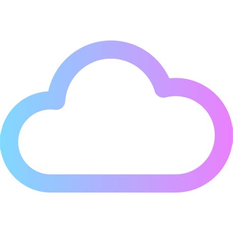 Cloud Super Basic Rounded Gradient Icon