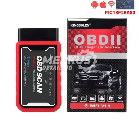 Автосканер Wi Fi адаптер для діагностики Kingbolen Elm327 Obd Ii Obd2 Pic 18f25k80 Fw V1 5