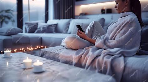 Ai Technology In Daily Life People Using Futuristic Innovation Indoor