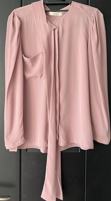 딥핑크 타이 고급 블라우스 당근 중고거래