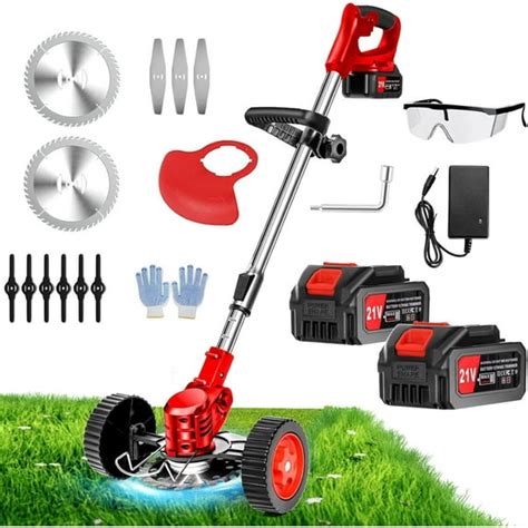 Houfiy Cordless Weed Wacker Electric Grass Trimmer 21v Lightweight 3 In 1 Brush Cutter Edger