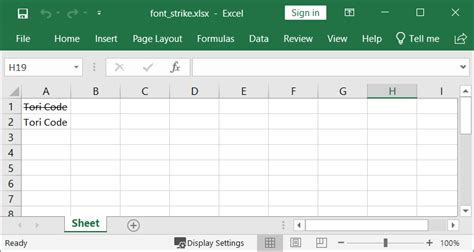 Python Openpyxl Font Strike For Excel Cells