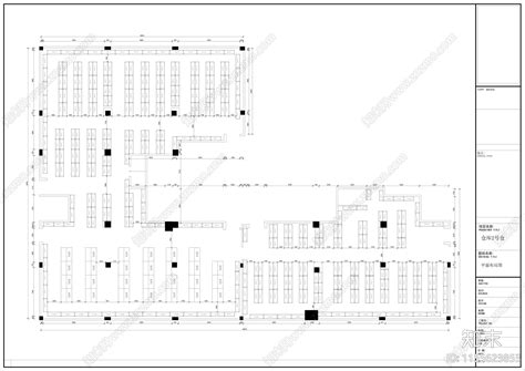 仓库平面方案布局图施工图下载【id 1155623853】 知末案例馆