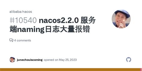 Nacos220 服务端naming日志大量报错 · Issue 10540 · Alibabanacos · Github