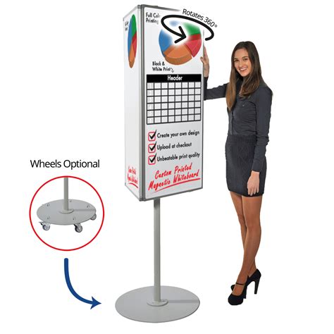 huddle board rotating 3 sided whiteboard shop today magiboards