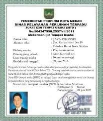 Contoh Surat Izin Tempat Usaha