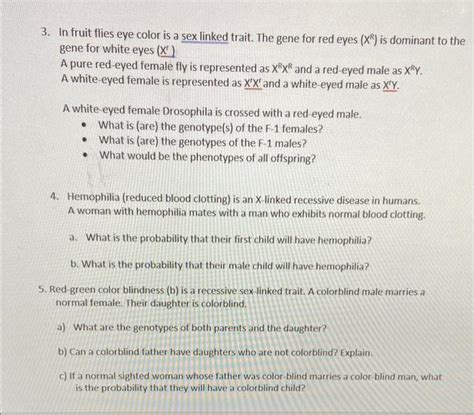 Solved Pedigree Practise Problem Pedigrees And Punneti